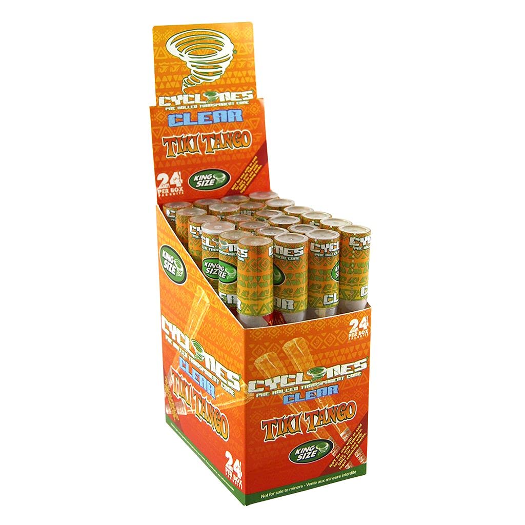 Cyclone Clear Pre Rolled Cones - Tiki Tango - PJW Vapes | Glasgow Vape ...